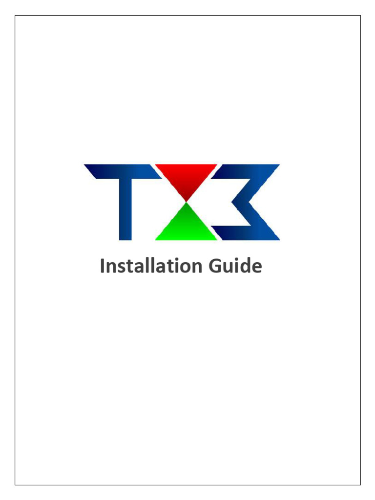 TX3 Installation Guide | PDF | Games & Activities | Computers