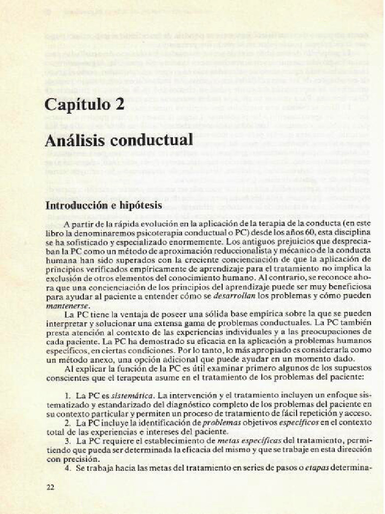Carnwath, T. y Miller, D. (1989) - Análisis Conductual | PDF