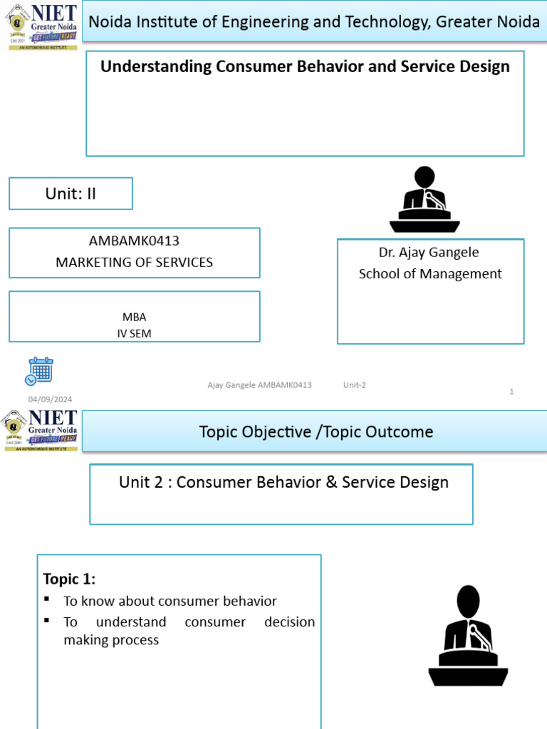 Unit II MOS-Final | PDF | Consumer Behaviour | Behavior