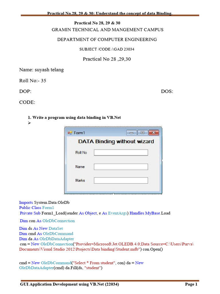 Practical No - 28 - 29 and 30 Gad 22034 | PDF | Software | Computing