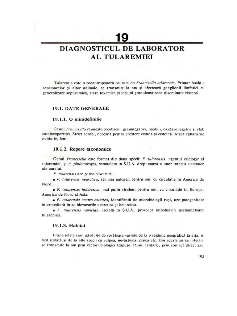19.diagnosticul de Laborator Al Tularemiei | PDF