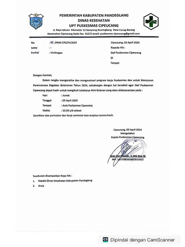 Undangan Lokbul Bulan April 2024 | PDF