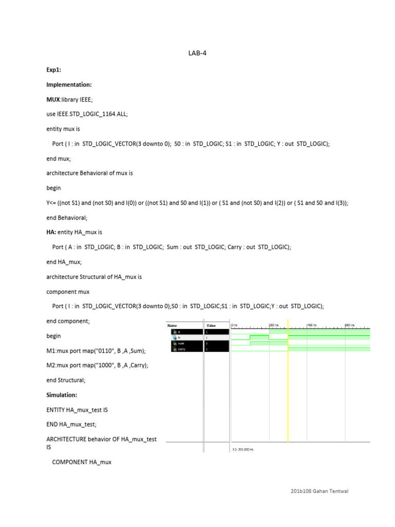 LAB 1 G | PDF | Computer Engineering