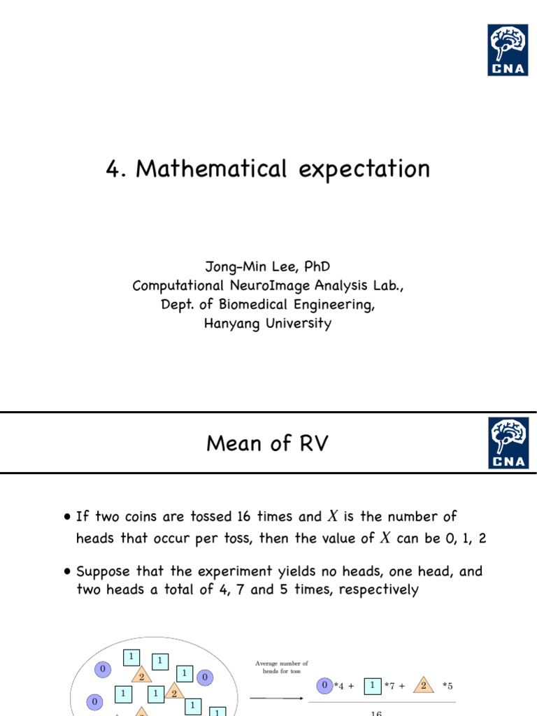 PRST 04 MathematicalExpectation | PDF | Probability Theory | Statistical Theory
