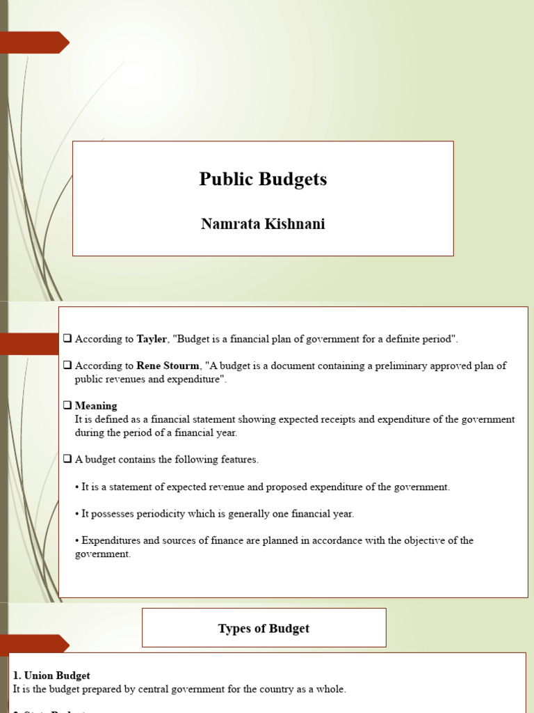 public budget- | PDF | Deficit Spending | Government Budget Balance