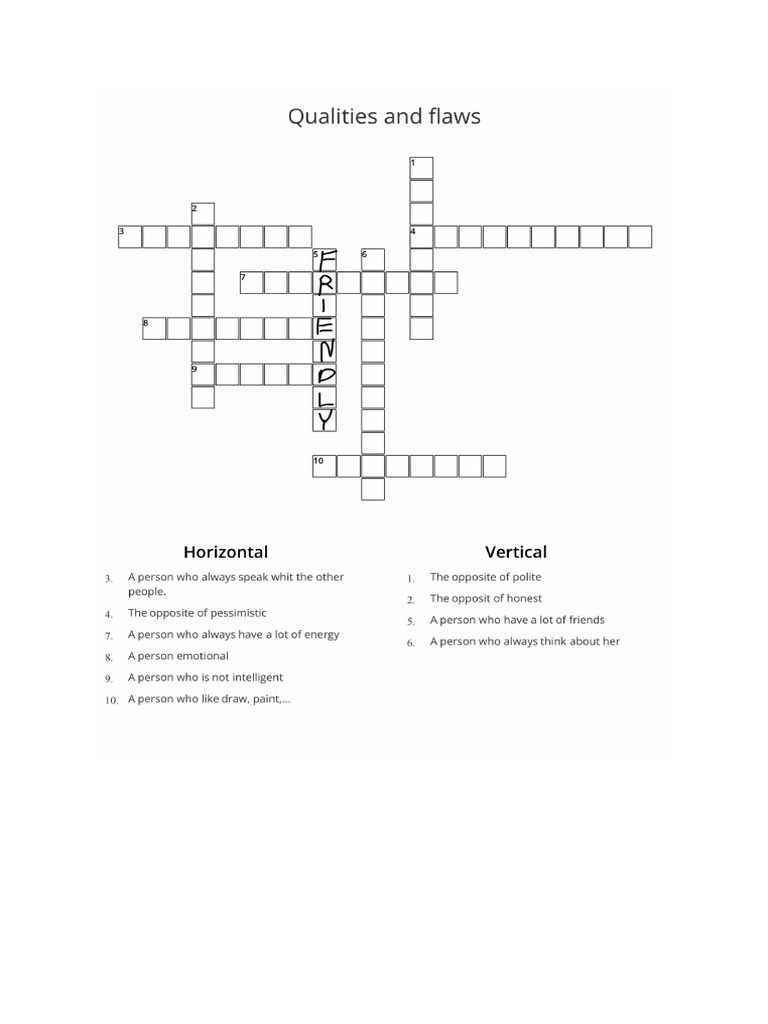 Qualities ans flaws | PDF