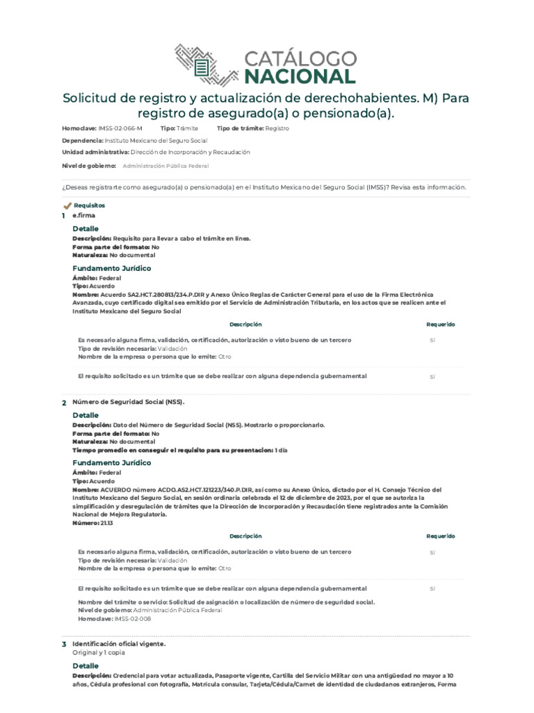 Imss-02-066-M - Conamer | PDF | Documento de identidad