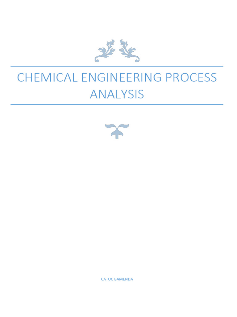 Chemical Engineering Process Analysis | Download Free PDF | Mole (Unit ...