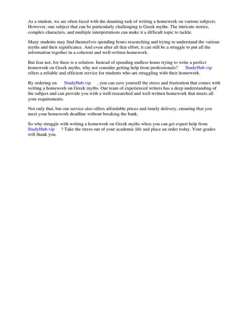 Greek Myths Homework | PDF | Greek Mythology | Twelve Olympians