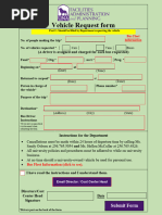 Vehicle Request Form Template | PDF | Vehicles | Transport