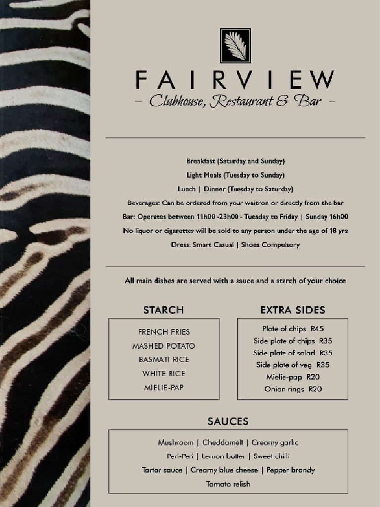 2021 Clubhouse Menu | PDF