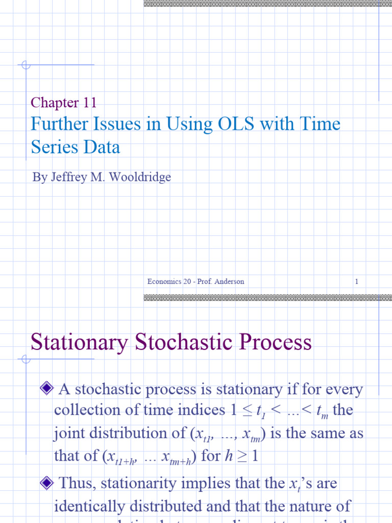 WOI - Econometrics Ch11 Further Issues in Using OLS With Time Series ...