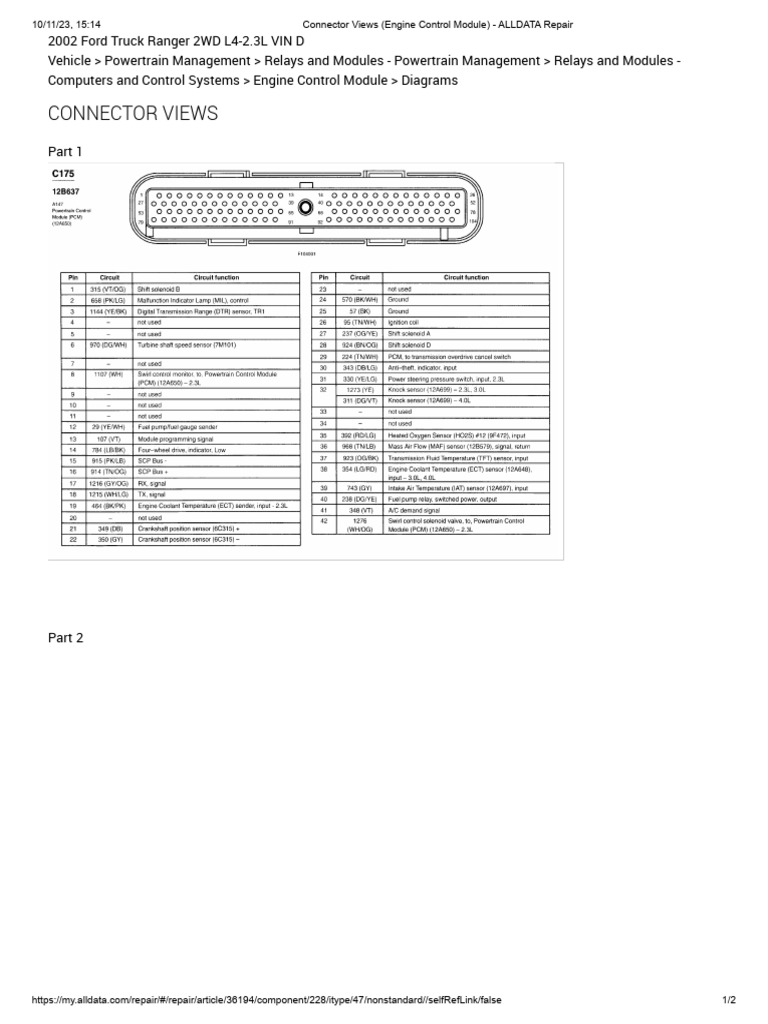 Ford Ranger Pcm | PDF