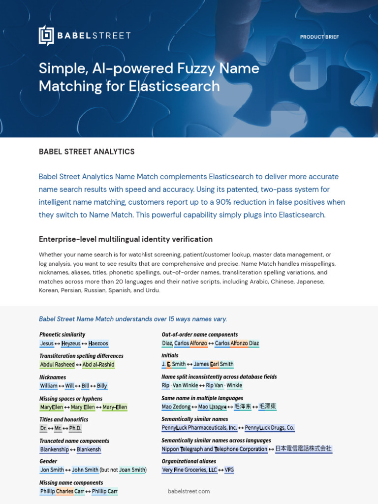 Babel Street Analytics Name Match For Elasticsearch - 2024 03 23 172617 - LGWF | PDF ...