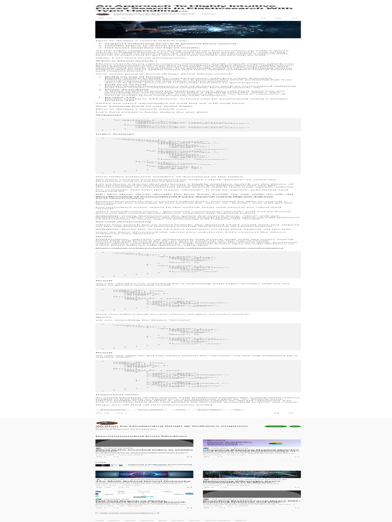 An Approach To Highly Intuitive Fuzzy Search in Elasticsearch With Typo ...