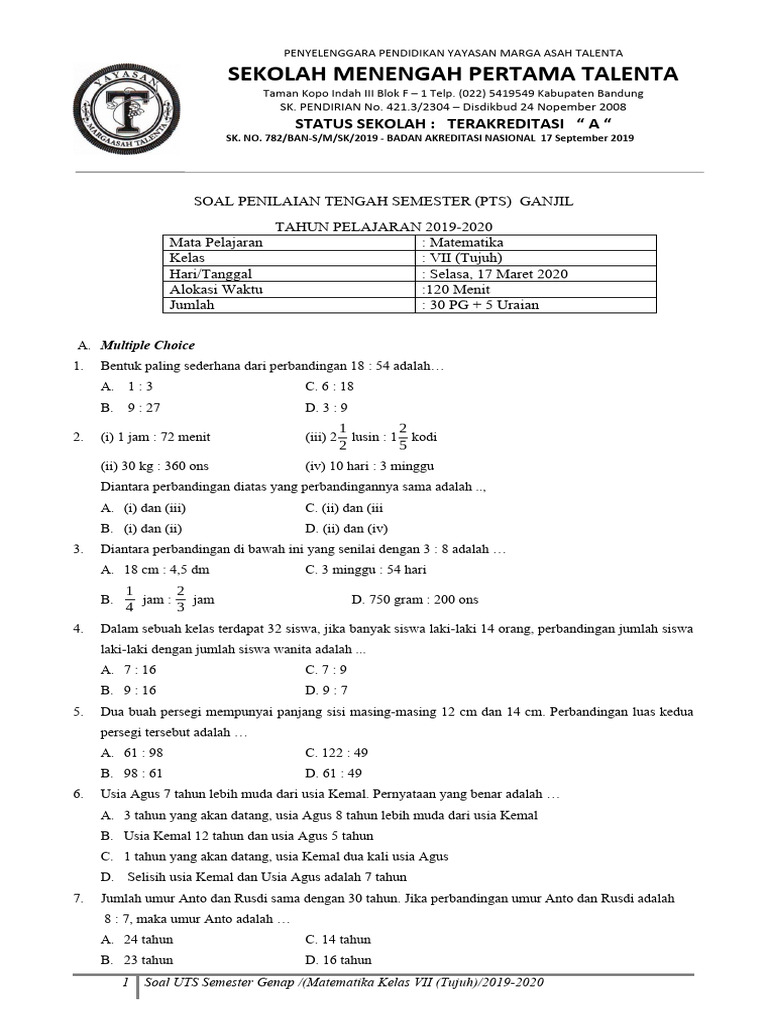 Soal PTS Genap | PDF