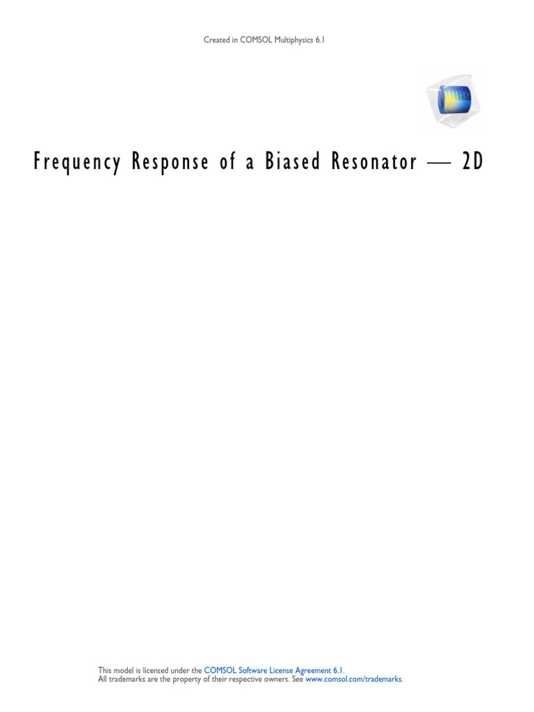 Models.mems.Biased Resonator 2d Freq | PDF | Damping | Resonance
