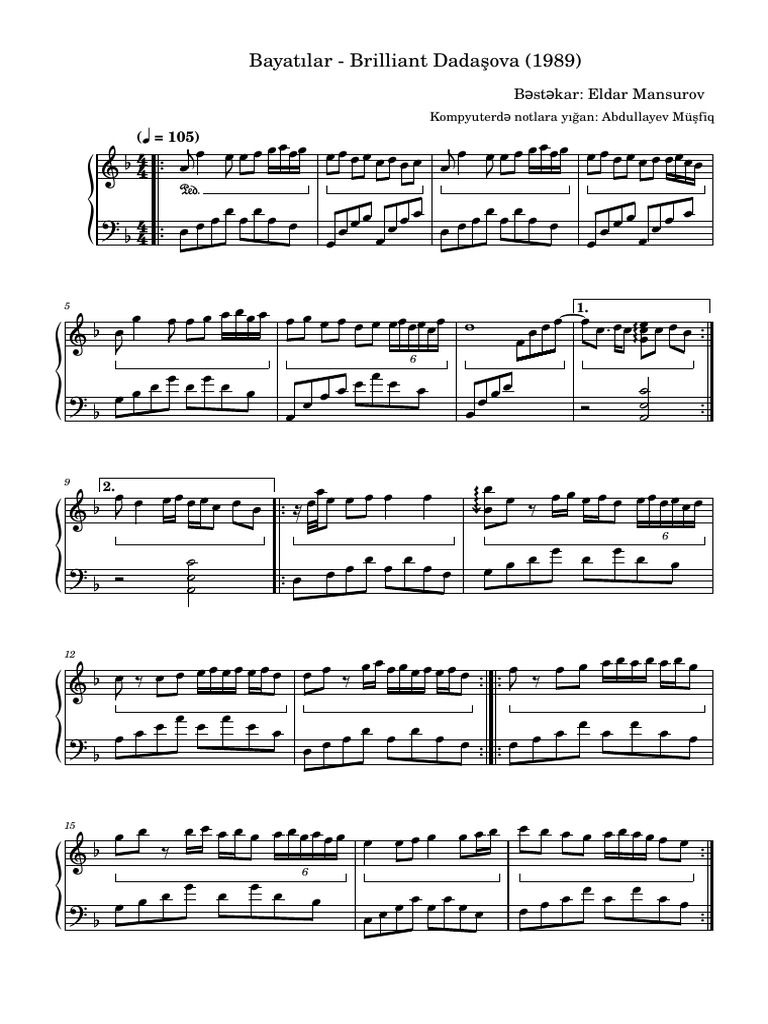 Eldar Mansurov's Bayatılar Overview | PDF | Songs | Singles (Music)