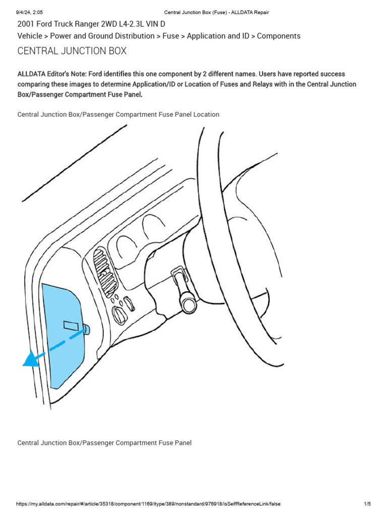 Central Junction Box (Fuse) - ALLDATA Repair | PDF