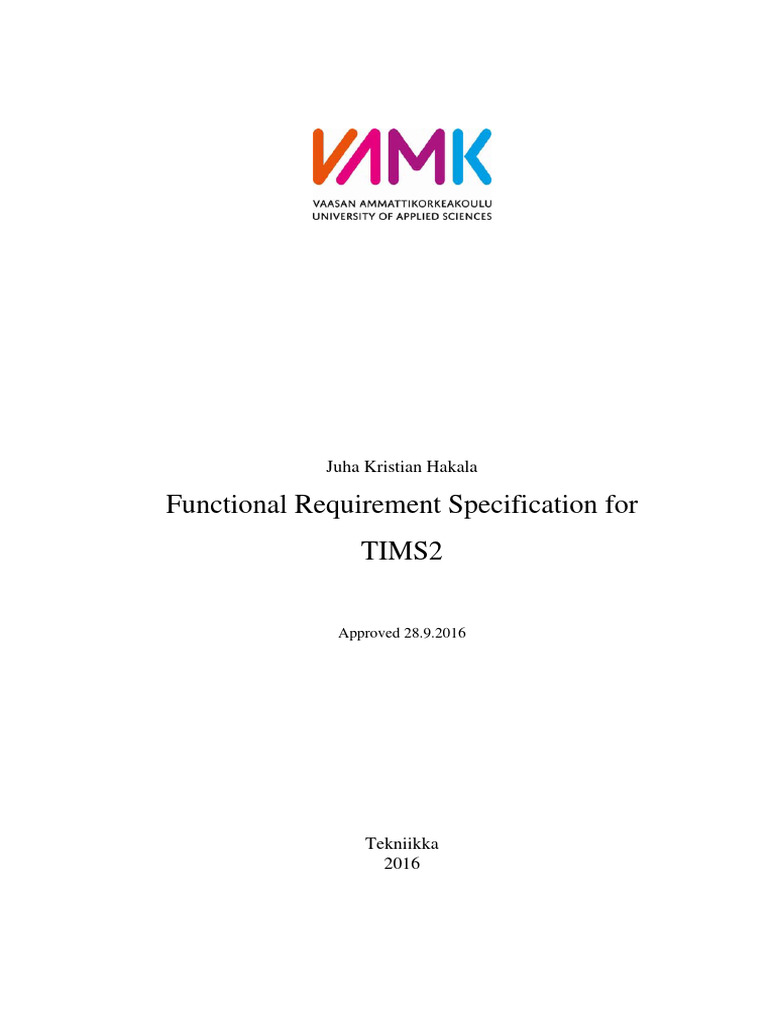 FRS Sample VAMK | PDF