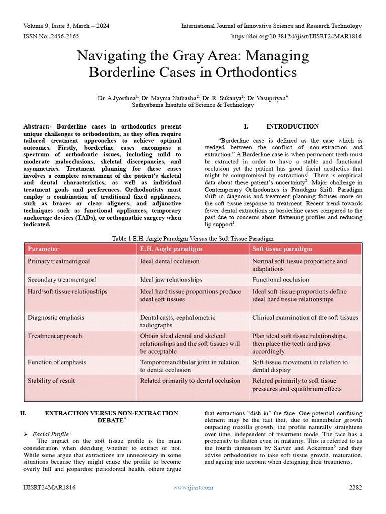 Navigating The Gray Area: Managing Borderline Cases in Orthodontics ...