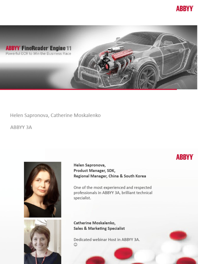 ABBYY - FREngine 11 - Presentation - Webinar | PDF | Image Scanner ...