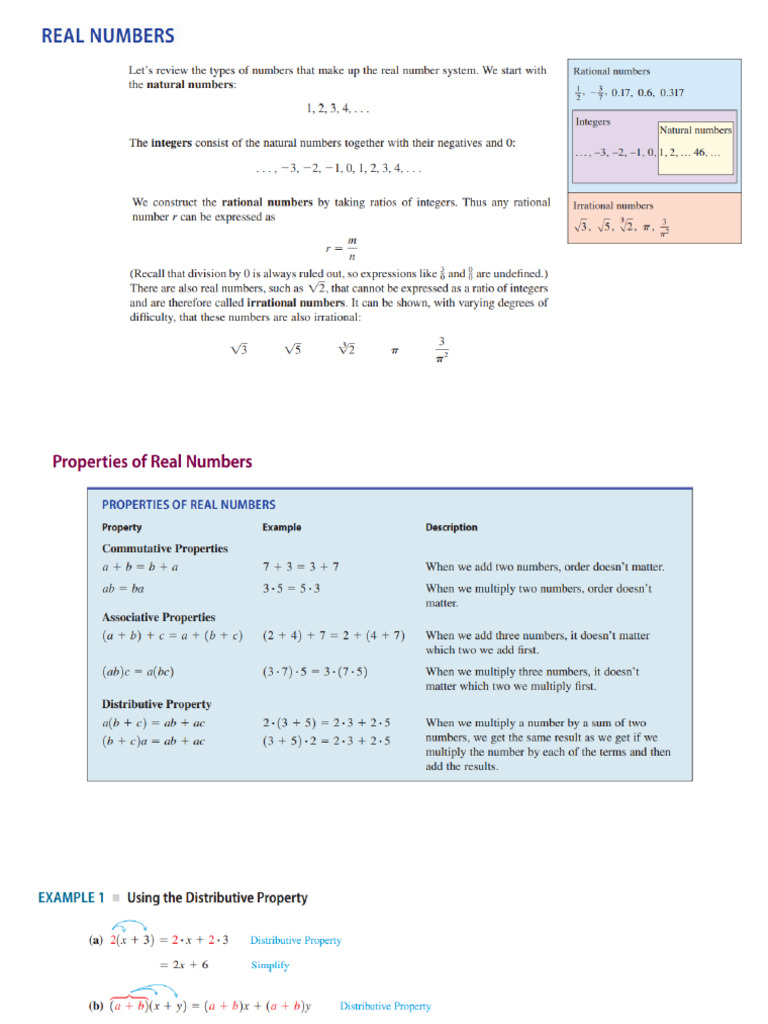 Lesson 1 - REAL NUMBERS | PDF