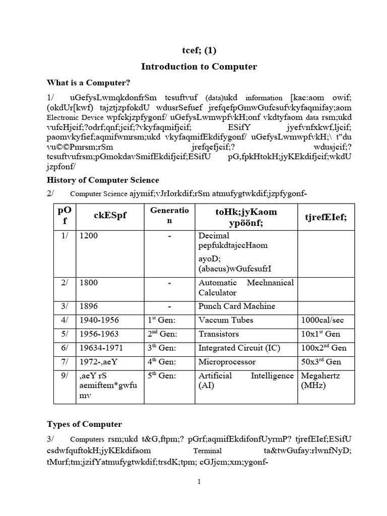 Basic Computer | Download Free PDF | Microsoft Word | Byte
