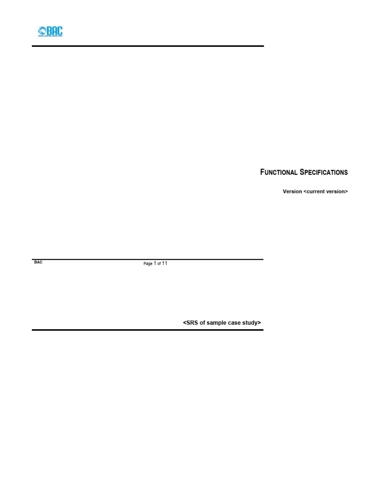 Sample SRS Document Overview | PDF | Page Layout | Data Type