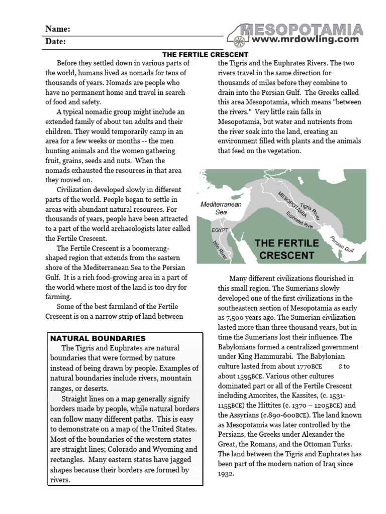 Mesopotamia: Cradle of Civilization | PDF | Mesopotamia | Babylonia