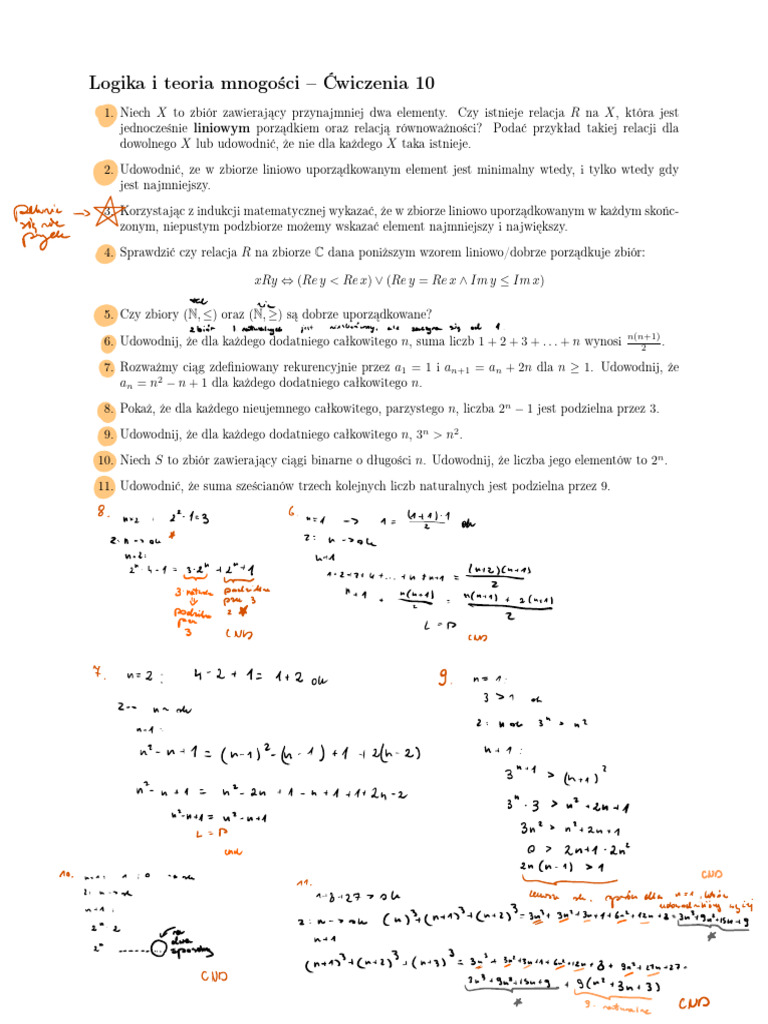 Logic and Set Theory Ex 9 | PDF