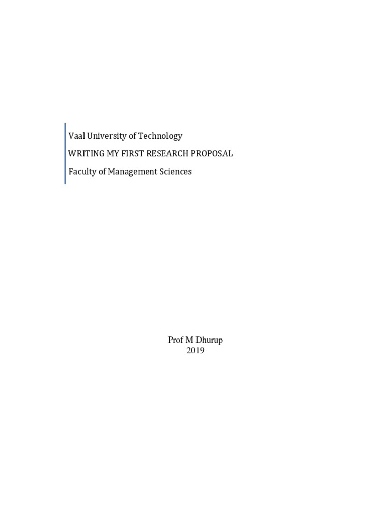 WRITING final MY FIRST RESEARCH PROPOSAL NEW edition | PDF | Hypothesis | Methodology