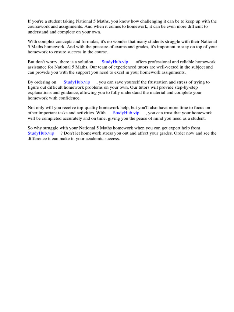 National 5 Maths Homework Pdf Mathematics Homework