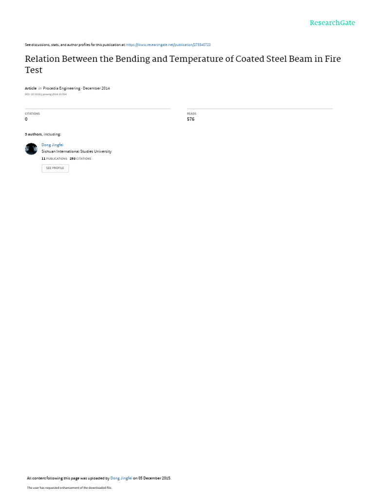 Relation Between The Bending and Temperature of Co | PDF | Bending ...