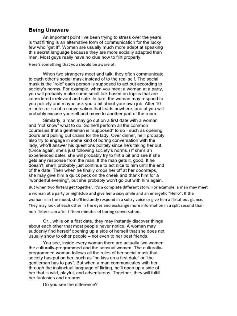 Being Unaware | PDF | Human Communication | Communication