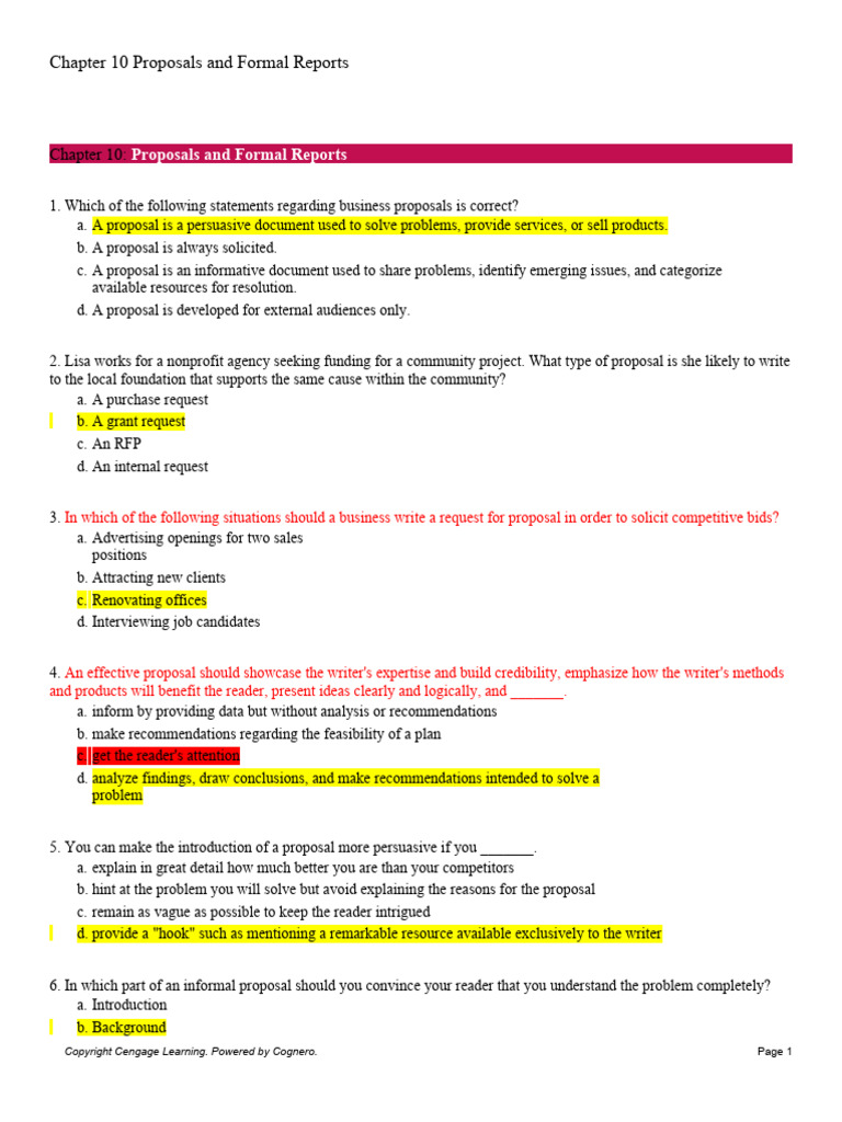12e.MCQ For sts.C10 | PDF | Request For Proposal | Pie Chart