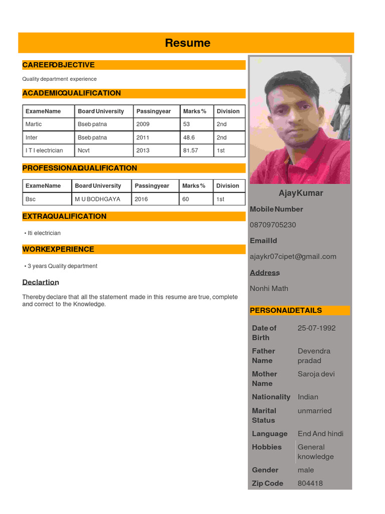 Ajay Resume | PDF