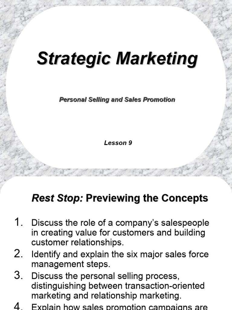Marketing 1 Lesson 9 | PDF | Sales | Retail