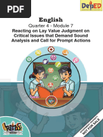 English 9 - Q1M2 - Using Conditionals in Expressing Arguments | PDF ...