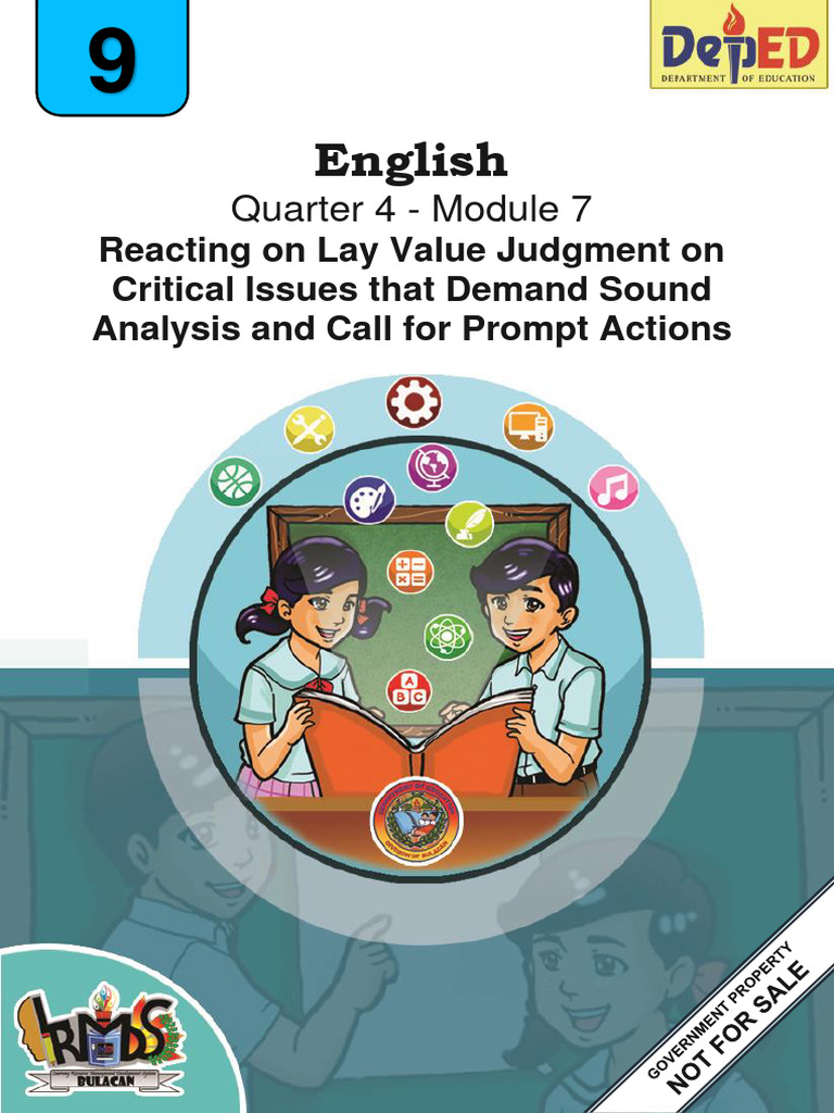 English 9 Q4 Module 7 | PDF | Experience | Opinion