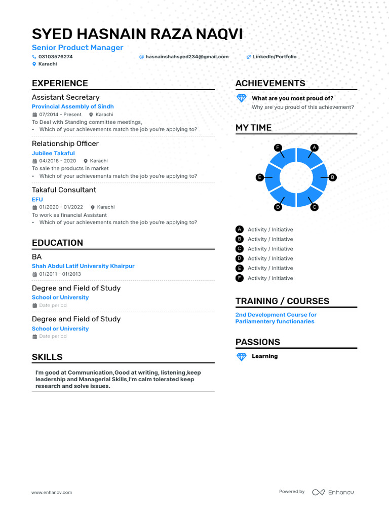 Syed Hasnain Raza Naqvi Resume | PDF