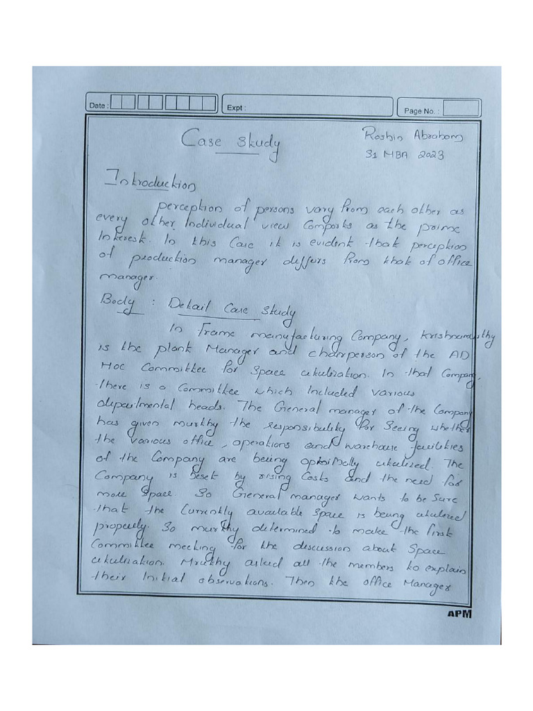 Ob Case Study 28 10 23 | PDF