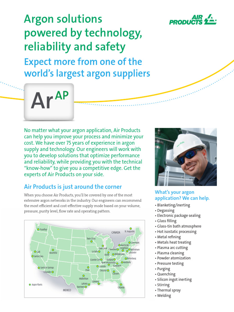 310 16 035 US Argon Solutions Powered by Technology Reliability and Safety | PDF | Argon ...