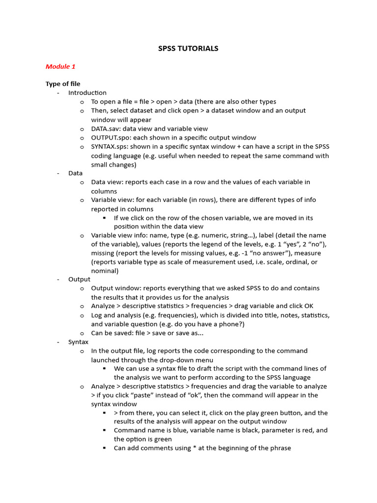 SPSS Tutorials | PDF | Errors And Residuals | Logistic Regression
