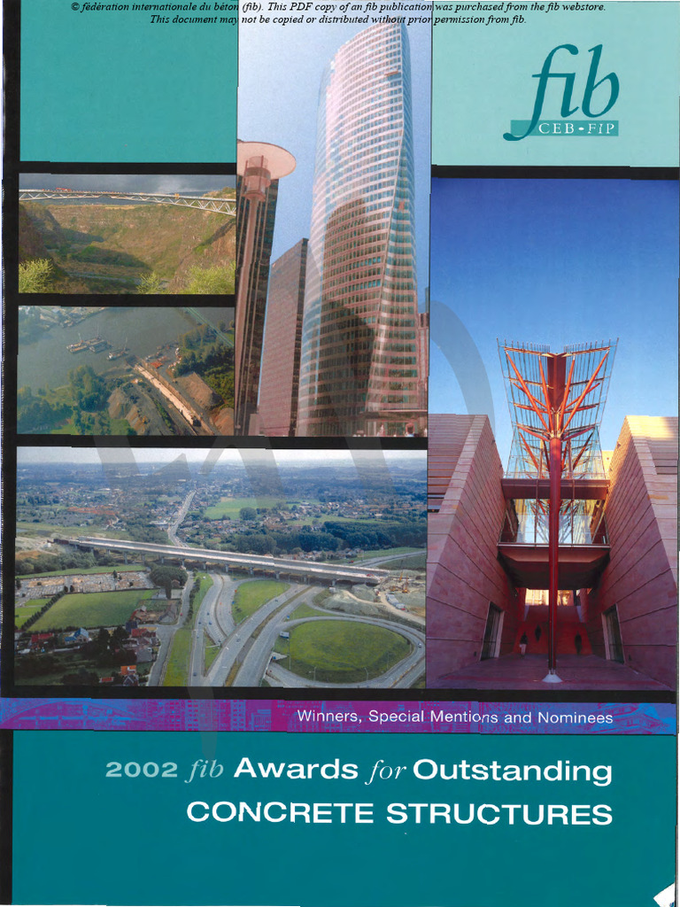 FIBAOS 0002 2002 E Fib Awards For Outstanding Concrete Structures | PDF ...
