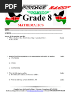 GRADE 8 MATHEMATICS TERM 1 2025 OPENER EXAM | PDF | Mathematics