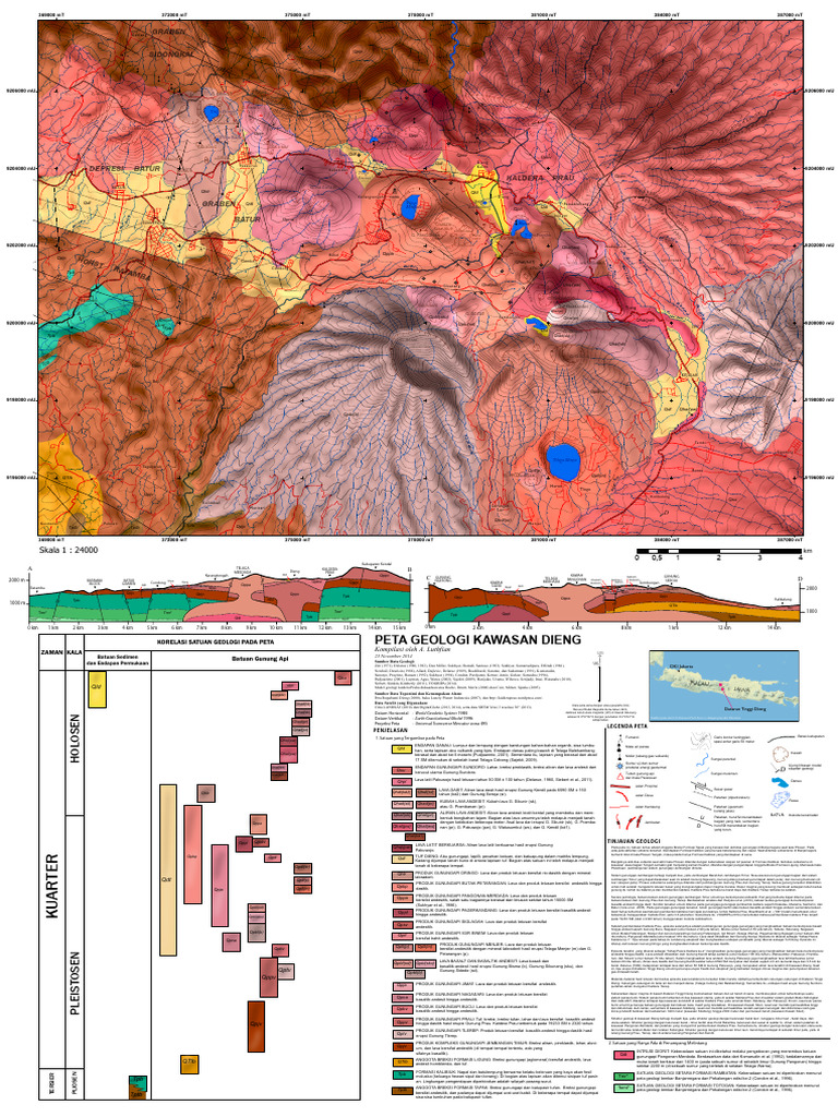 Peta Geologi Dieng A0 | PDF