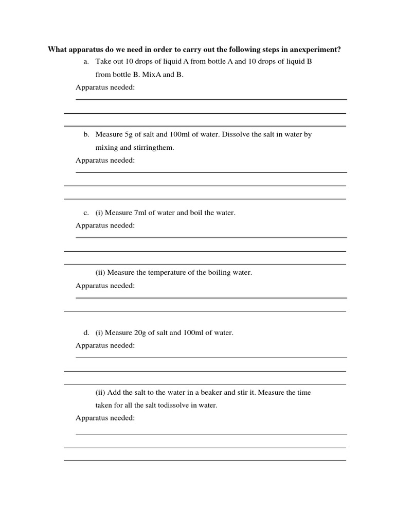 Essential Lab Apparatus for Experiments | PDF