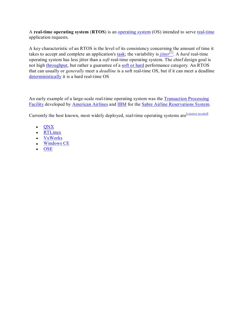 Rtos | PDF