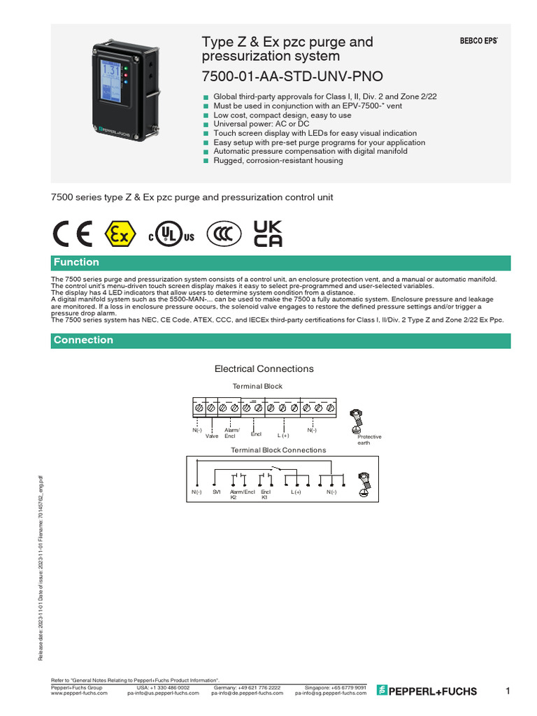7500 Series Purge System Overview | PDF